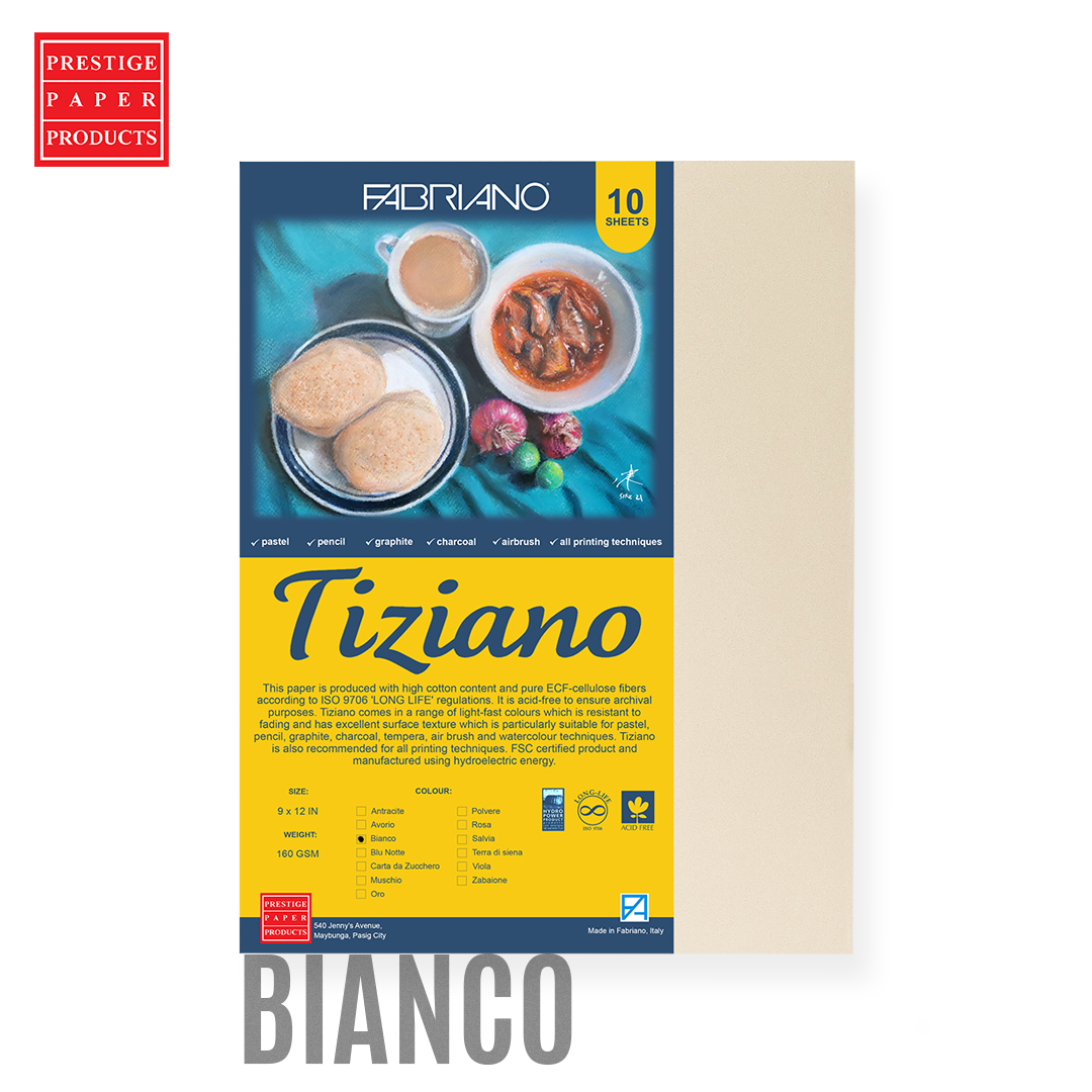 Fabriano Tiziano 160gsm 9x12 10 sheets/pack – Prestige Paper Products