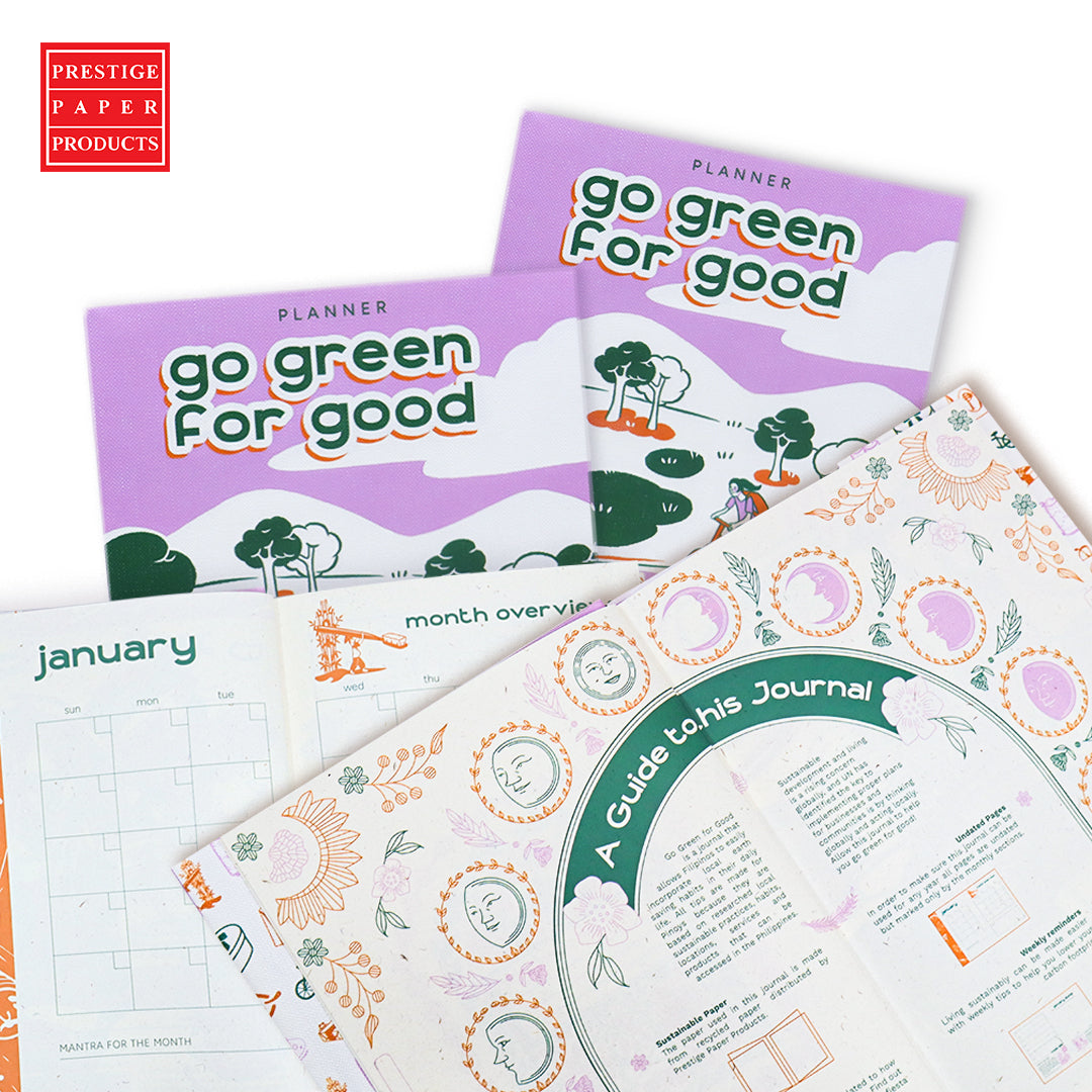 Notebook Planner Go Green for Good 5.8x8.3inches 160pages – Prestige ...