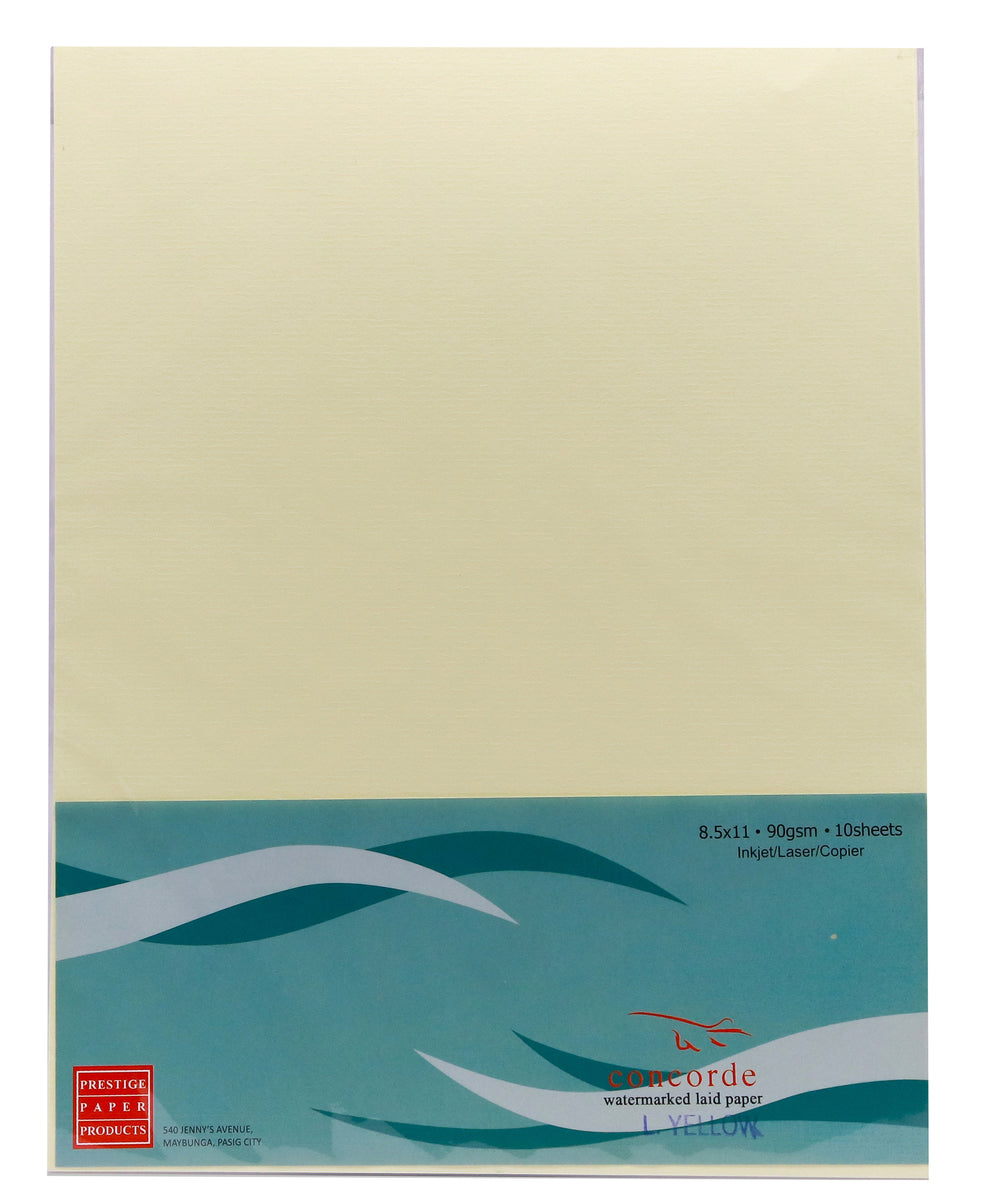 Concorde Laid Specialty Paper 10sheets per pack – Prestige Paper Products