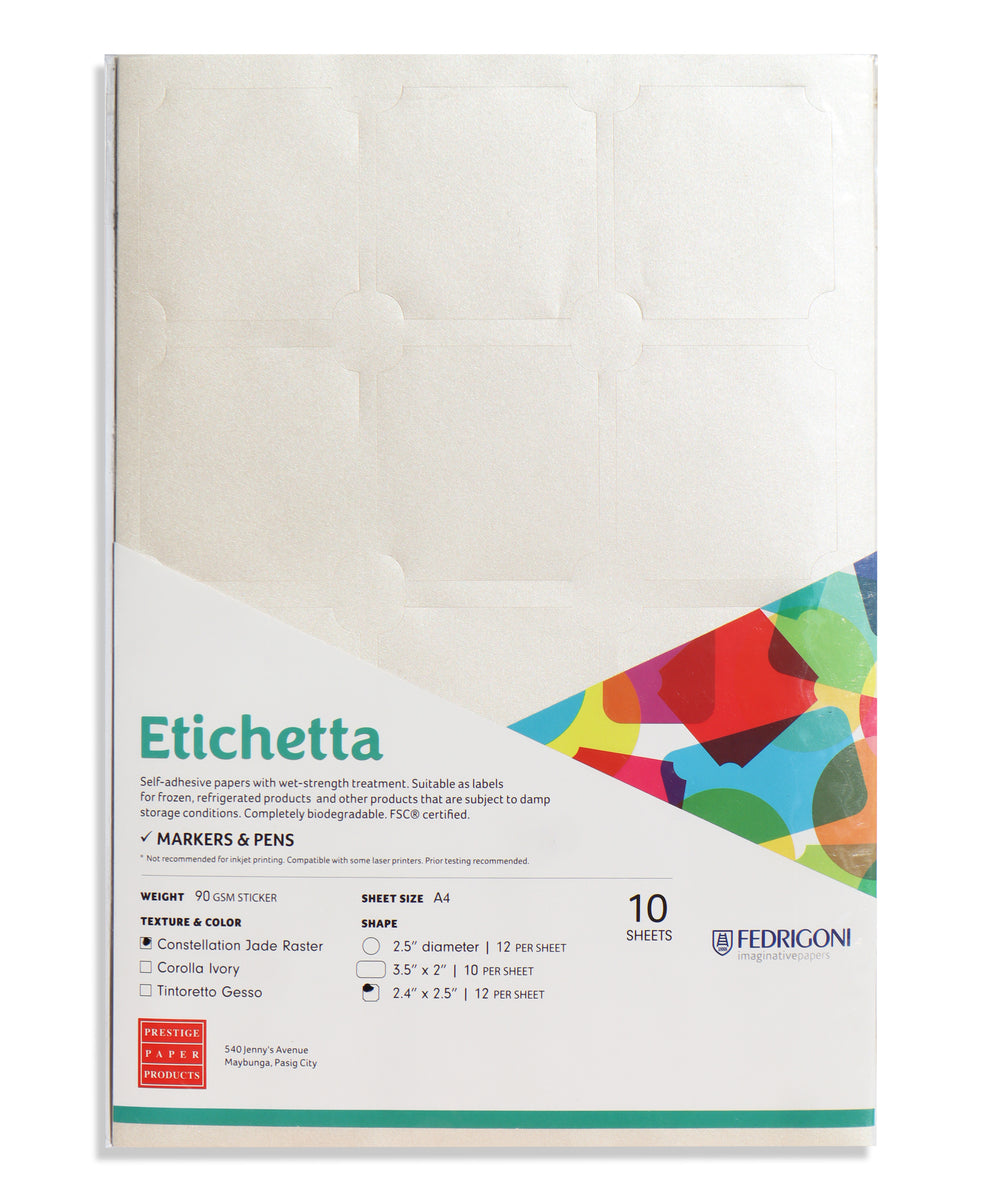 Etichetta Sticker Label 90+80gsm A4 size 10sheets per pack – Prestige ...