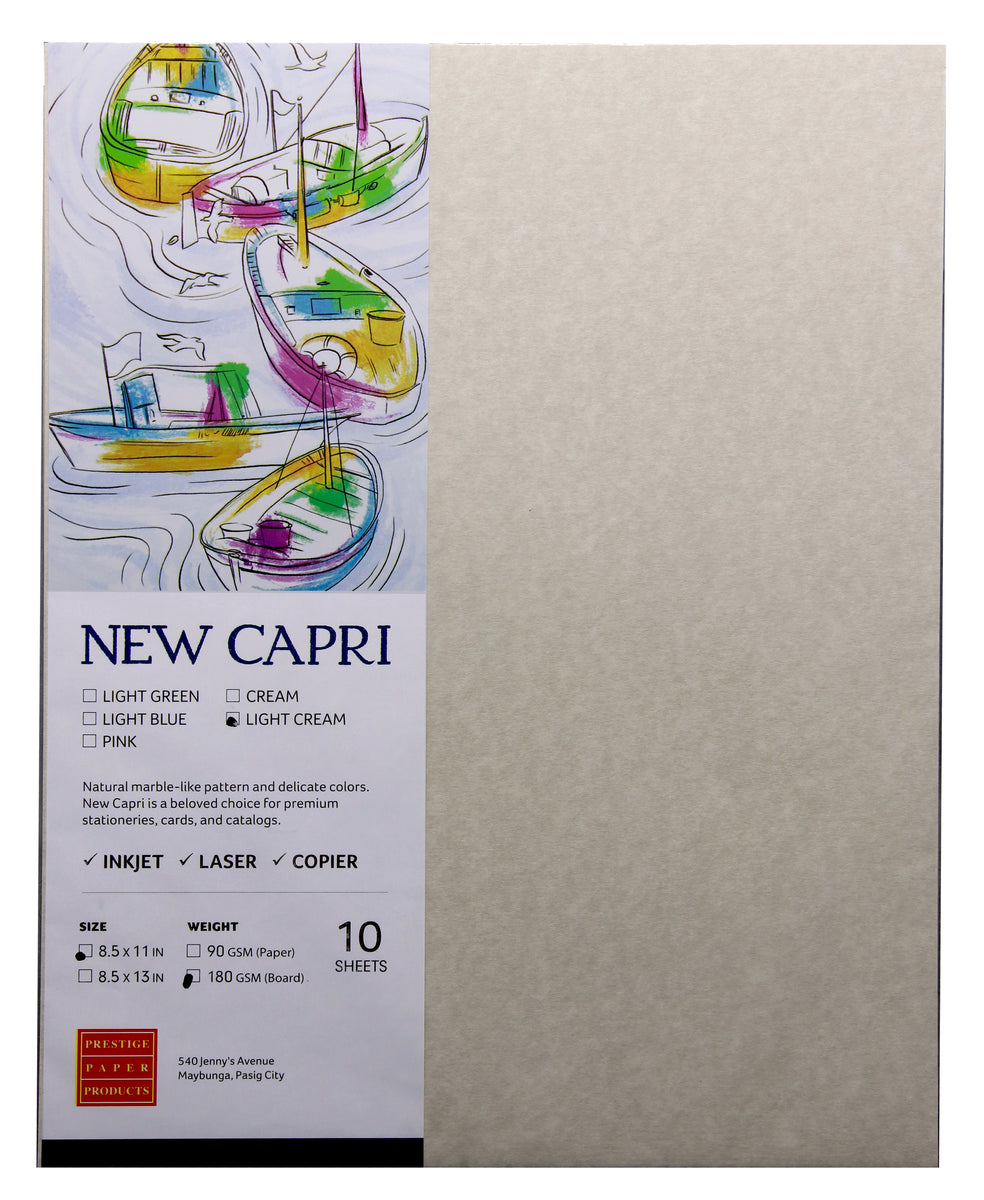 New Capri Specialty Paper 10sheets per pack – Prestige Paper Products