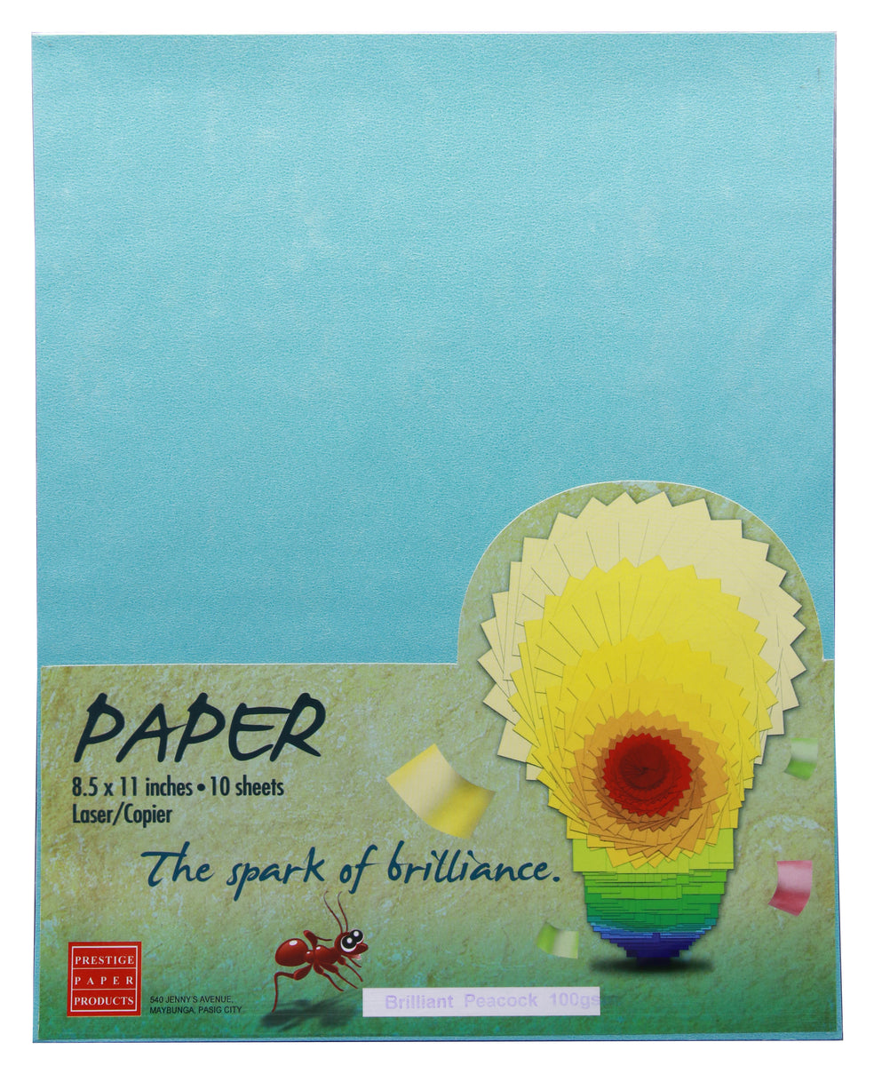 Brilliant Peacock Specialty Paper 10sheets per pack – Prestige Paper ...