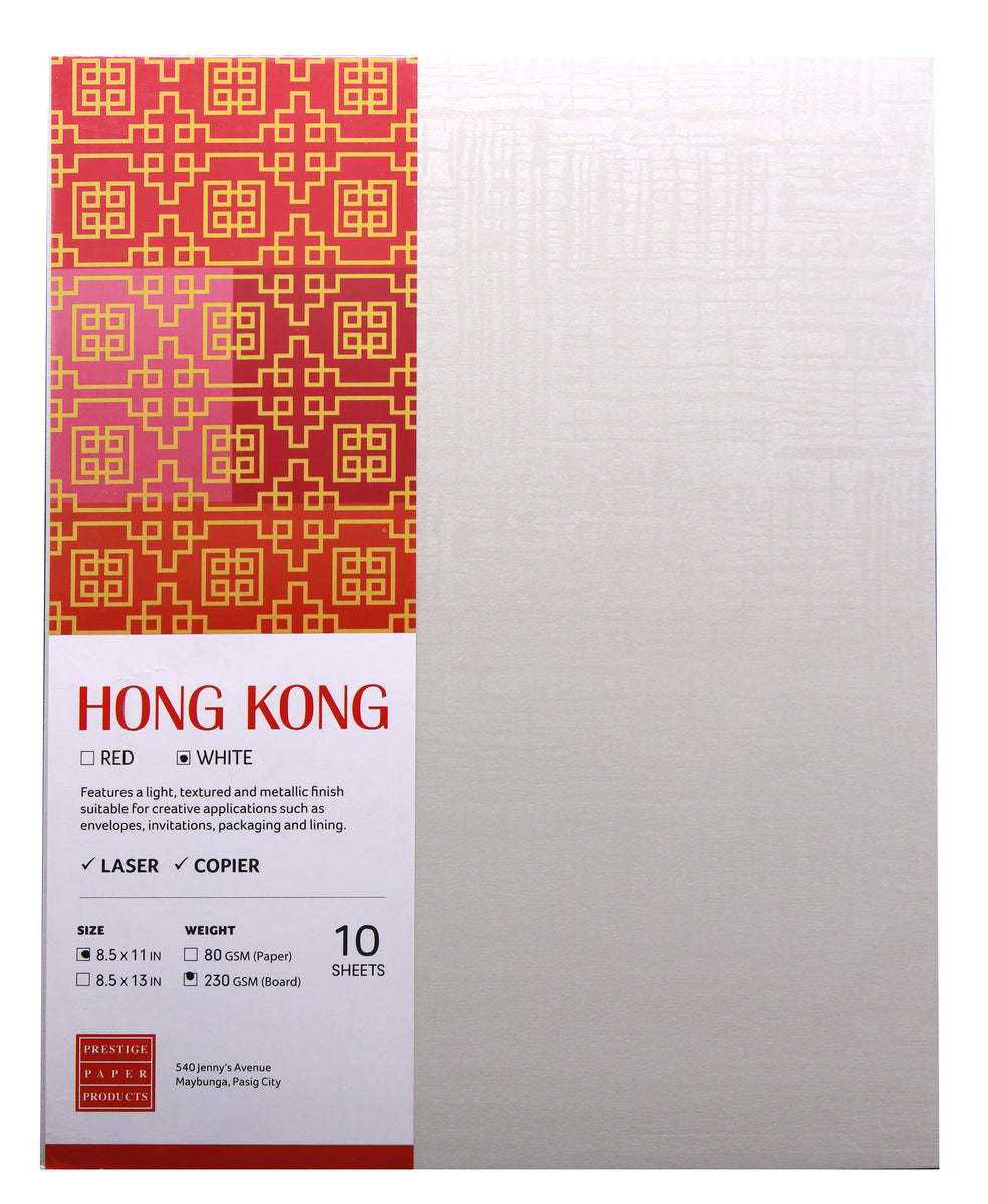Hongkong Specialty Paper 10sheets per pack – Prestige Paper Products